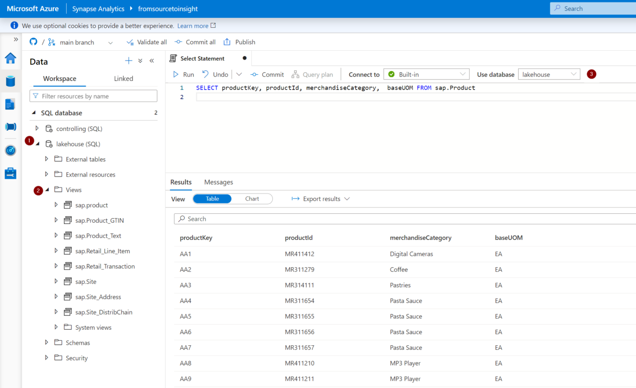 Azure Synapse Serverless SQL pool – How to extract the database model ...